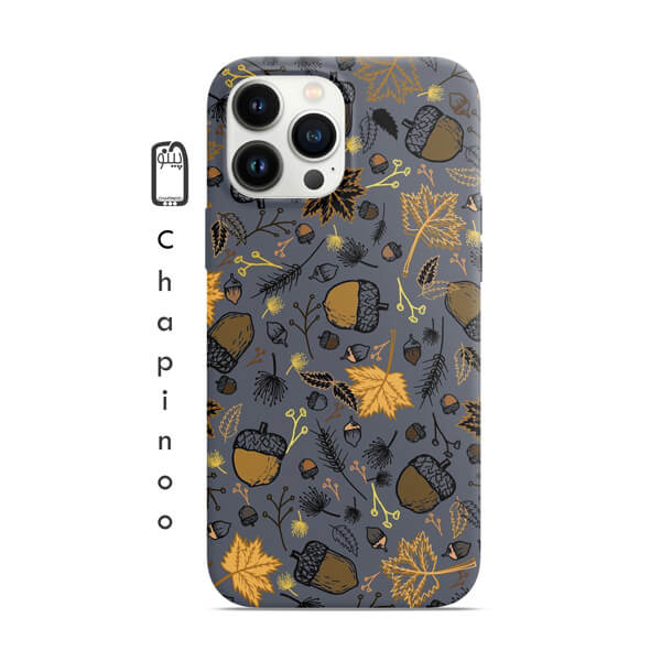 طرح بلوط تازه و برگ پاییزی | چاپینو